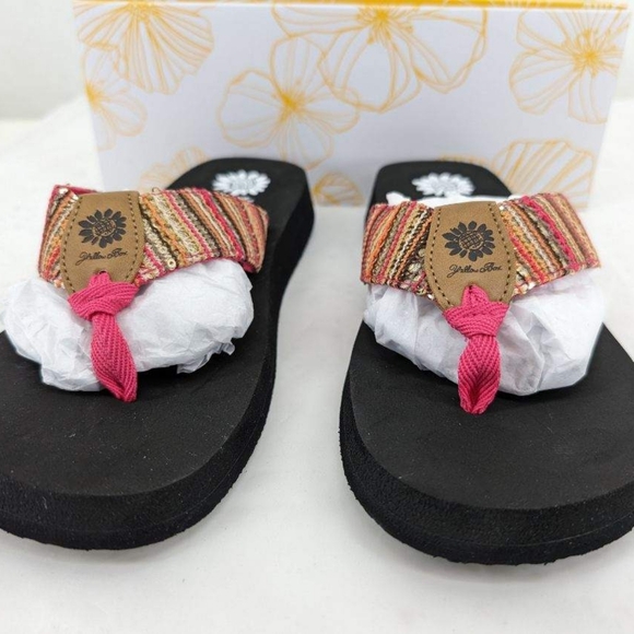 Yellow Box | Shoes | Yellow Box Oria Pink Flip Flops Sz9 | Poshmark